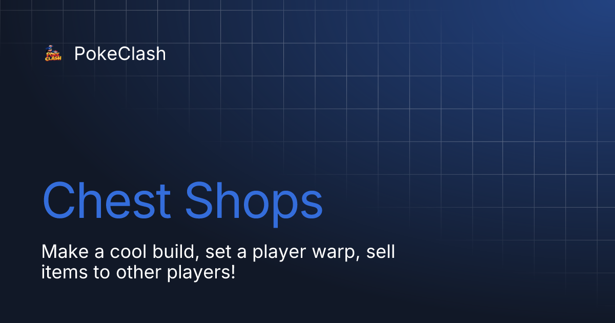 Chest Shops | PokeClash